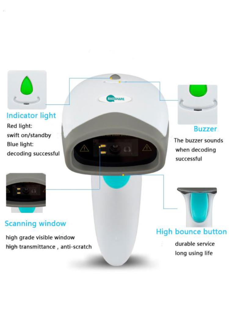 Buy Wholesale China Handheld Portable Qr Code Scanner Bar Code Reader ...