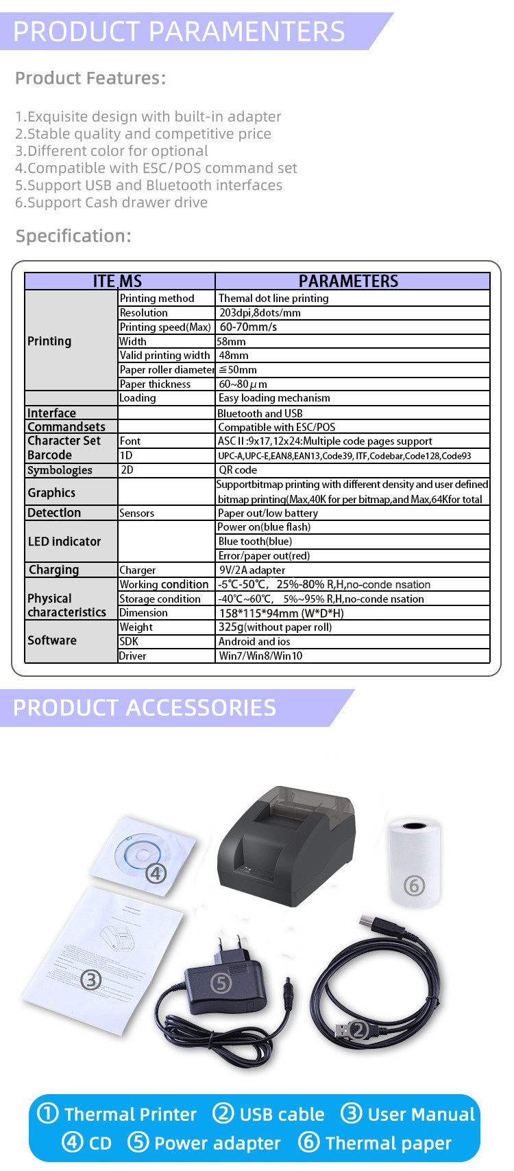 Small Bluetooth Receipt Photo Inkjet Portable Wireless Sticker Scanners ...