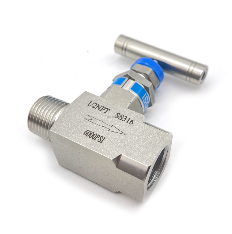 Buy Wholesale China 2 Way Ss304 Needle Valve 6000psi High Pressure Needle Valve 1/4 1/2 Npt ...