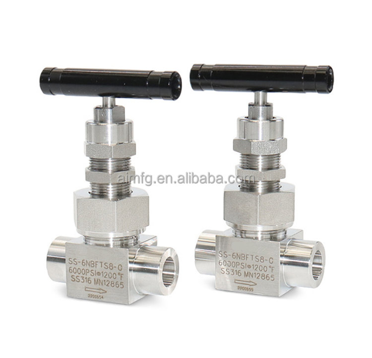 Buy Wholesale China 2 Way Ss304 Needle Valve 6000psi High Pressure Needle Valve 1/4 1/2 Npt ...