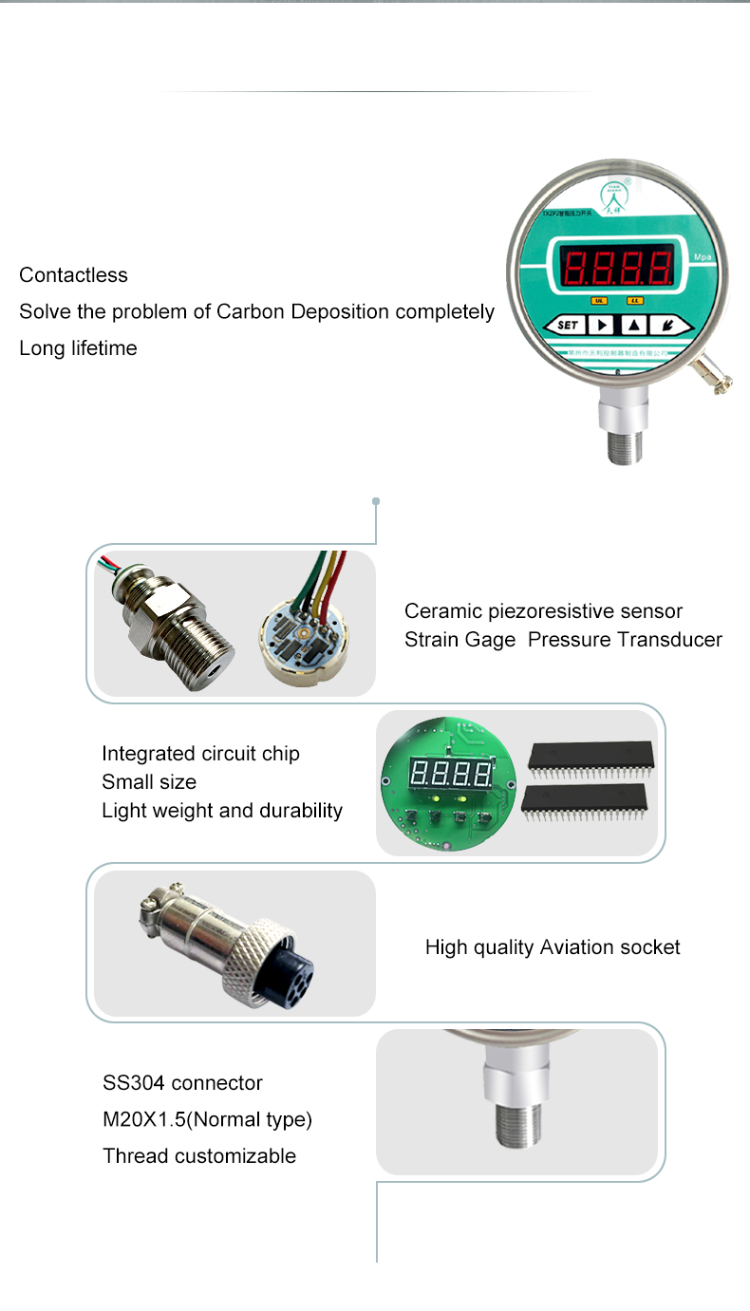 Tianxiang Digital Pressure Switch Txzp4 Electronic Pressure Switch For ...