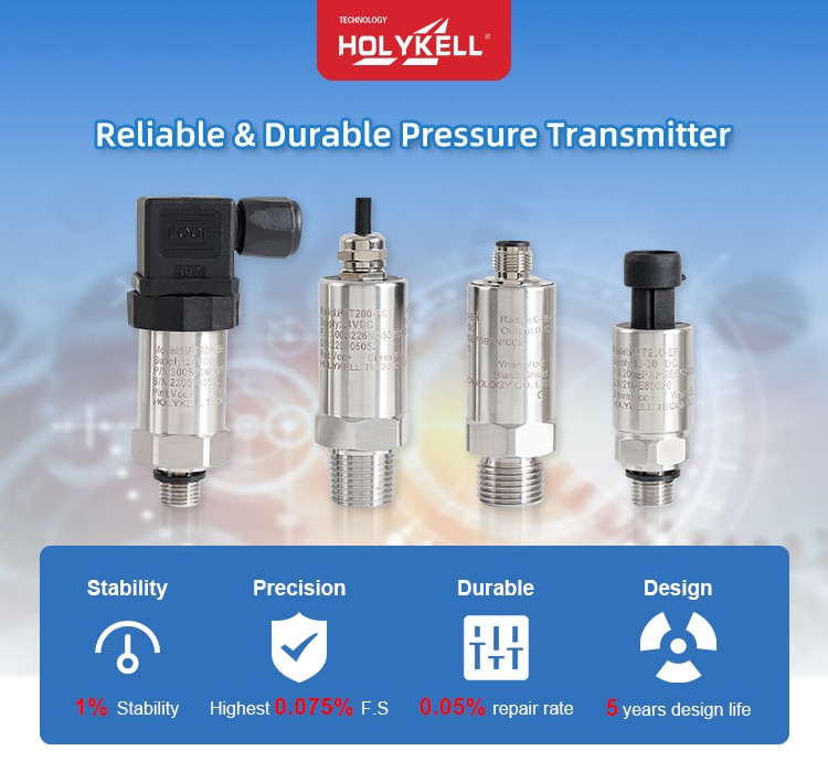Buy Wholesale China Holykell 4-20ma Liquid Oil Gas Water Pressure Transducer & Water Pressure ...