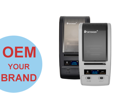 Detonger Portable 20-50mm Fixed Asset Tag Printer Barcode Sticker Label ...