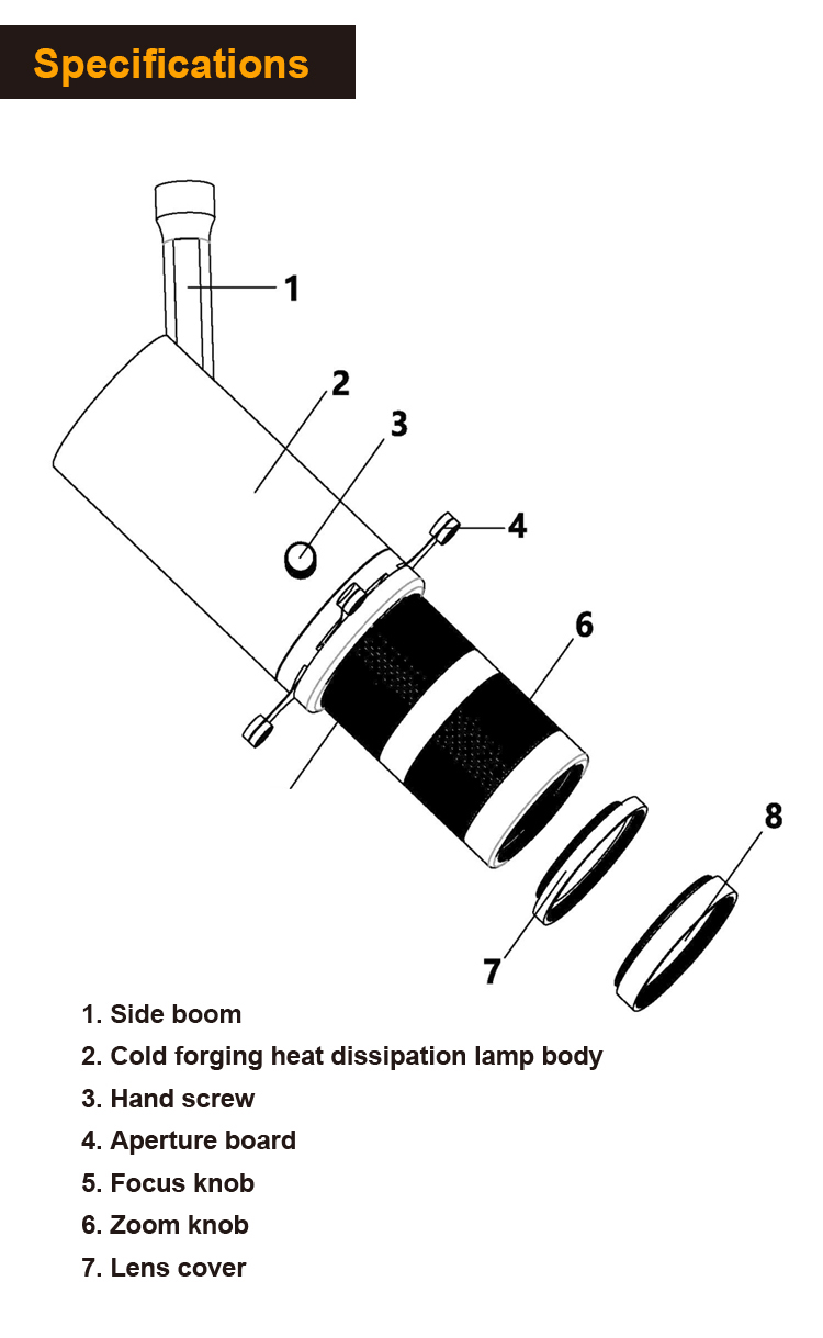 3000k 4000k 6000k Spotlight Led Track Rail Light 4wires Museum Zoomable ...