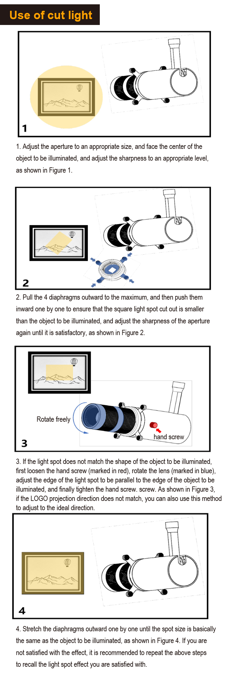 3000k 4000k 6000k Spotlight Led Track Rail Light 4wires Museum Zoomable ...