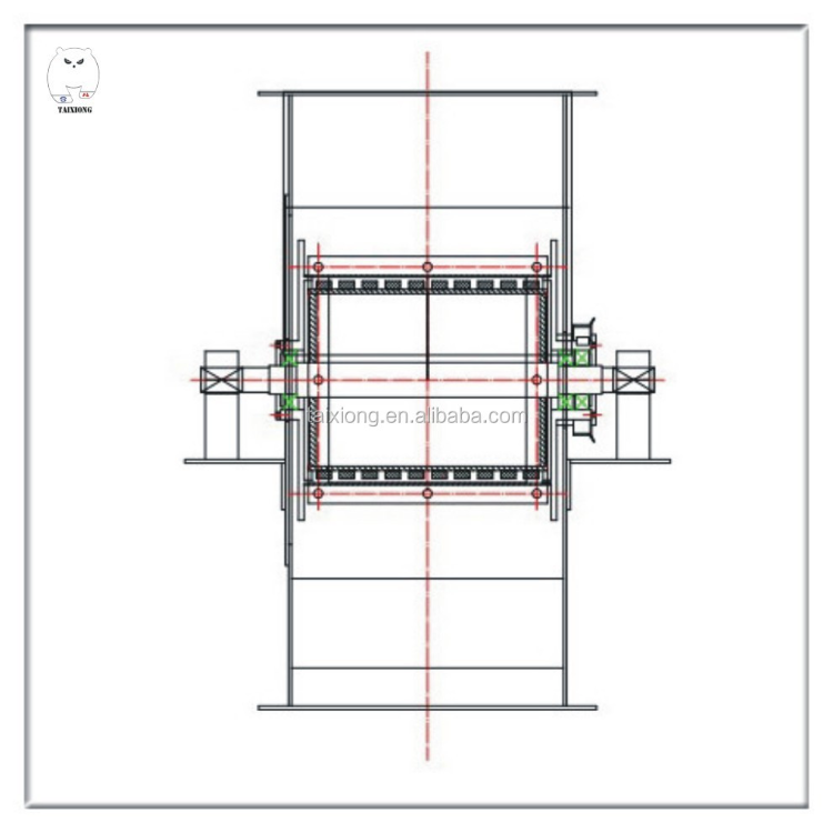Sus304 Shell Neodymium Magnetic Pulley For Conveyor Belt, Magnetic ...