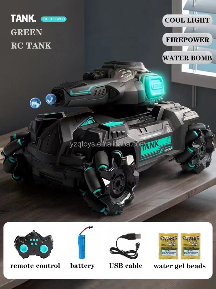 Kids Water Gel Ball Shooting Blaster Remote Control Toy Shooting Rc ...