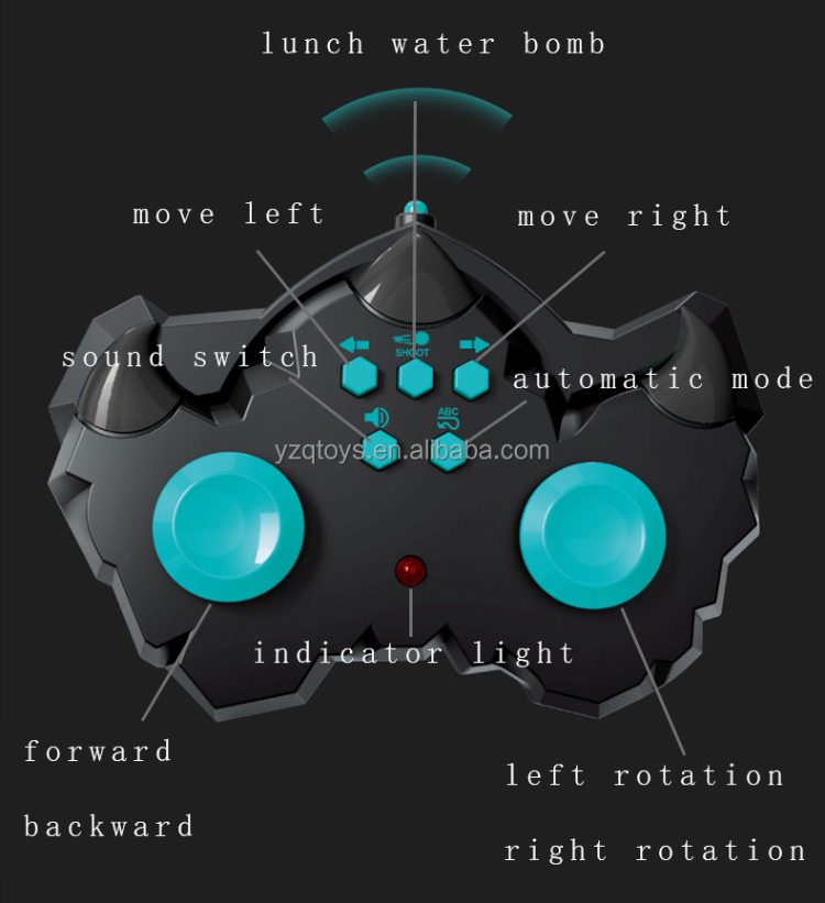 Kids Water Gel Ball Shooting Blaster Remote Control Toy Shooting Rc ...