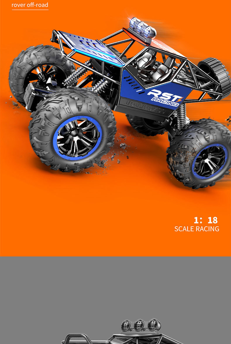 Children 2wd Diecast Rock Crawler Rc Truck Alloy Racing Electric ...