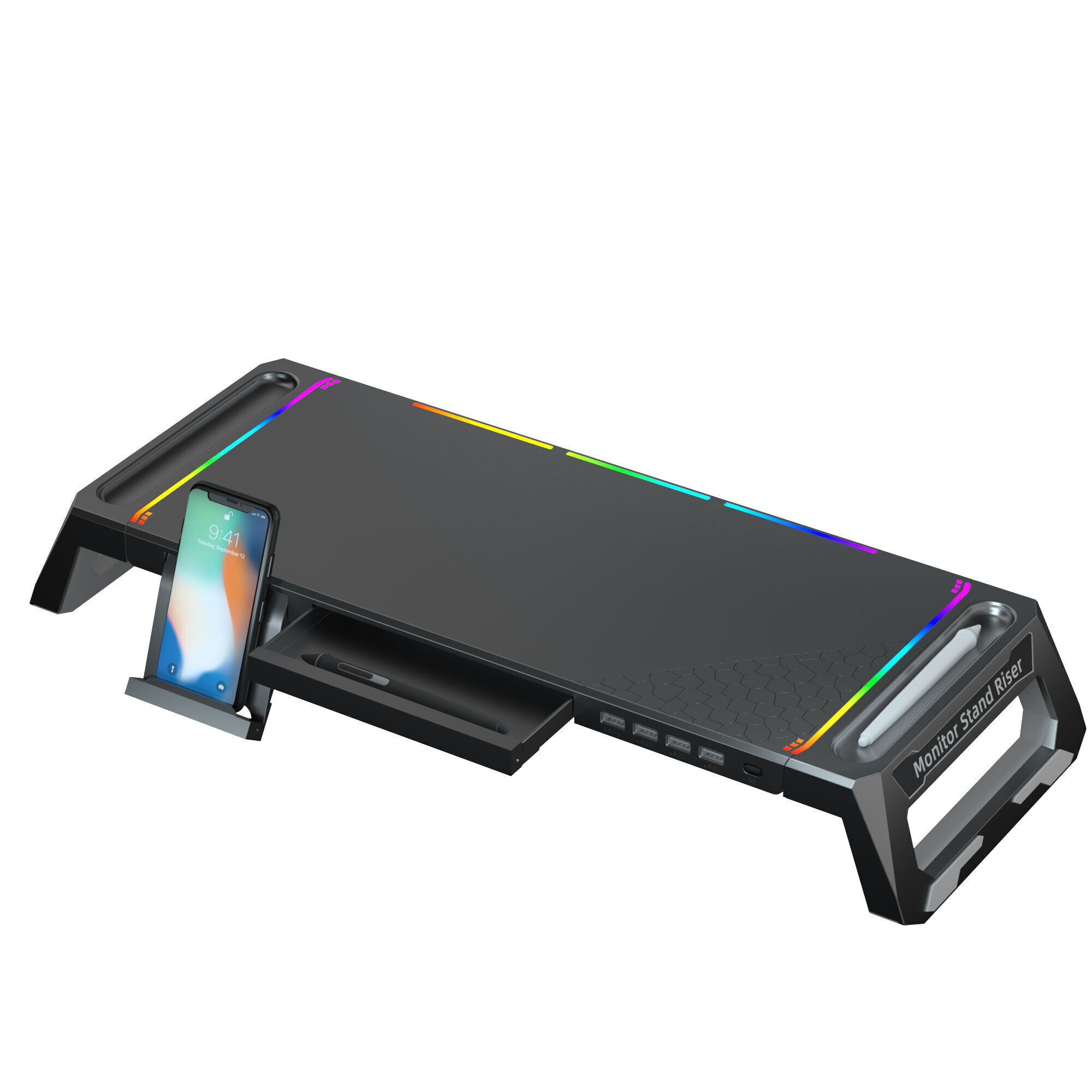 Bulk Buy China Wholesale Monitor Stand For Desk Gaming Lights With 4 ...