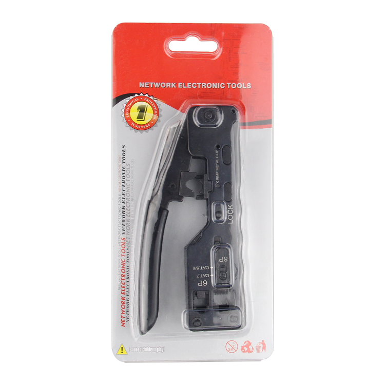 Rj45 Crimper Pass Through Crimping Tool For Rj11 Rj 45 Connector Cat6 ...