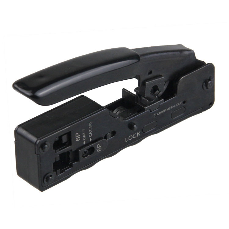 Rj45 Crimper Pass Through Crimping Tool For Rj11 Rj 45 Connector Cat6 ...