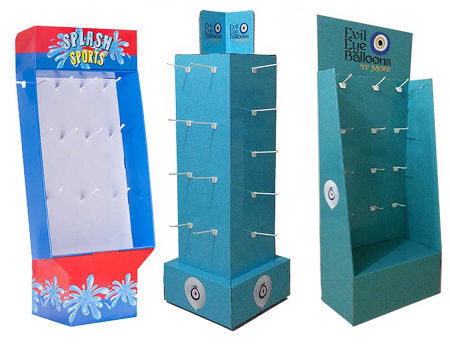 Corrugated Display Pop Hat Display Stand Cardboard Floor Display Cap ...