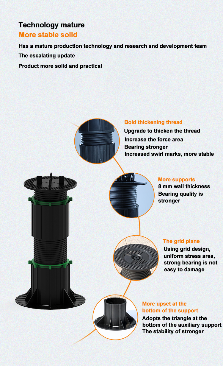 Professional Design Customized Plastic Adjustable Universal Support For ...