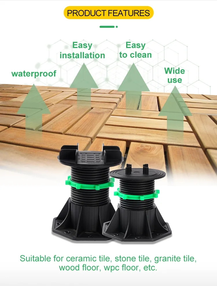 Plastic Raised Floor System Wpc Decking Adjustable Pedestal System 178-255mm $0.65 - Wholesale ...