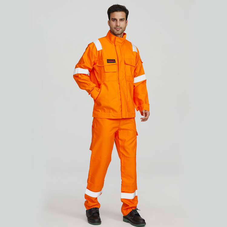 Work Design Cotton Drill Hi Vis Tapes Safety Flame Resistant Coveralls ...