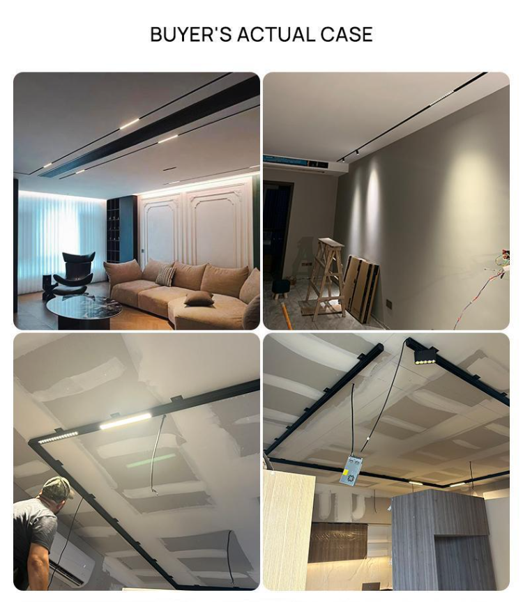 Scon Embaded Magnetic Grilling Led Lights Linear Guide Rail Dimmable ...