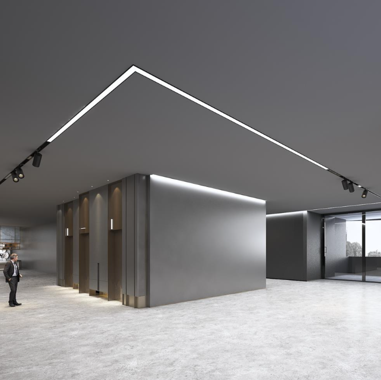 Scon Embaded Magnetic Grilling Led Lights Linear Guide Rail Dimmable ...