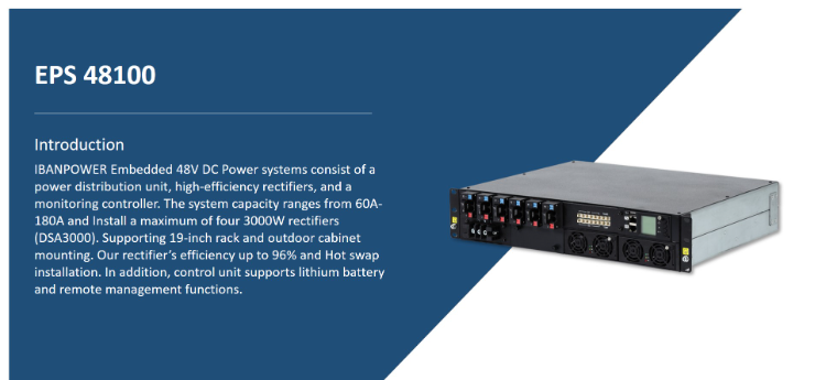 Iban Telecom Rack Mount Power Rectifier System 48v 225a Dc Telecom ...