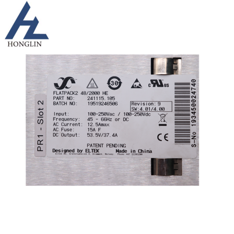 Eltek Flatpack2 48/2000he 48v 2000w Power Rectifier Module 241115.105 ...