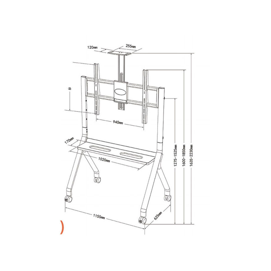 Buy China Wholesale Mobile Tv Carts Fd580 & Mobile Tv Carts $46.8 ...