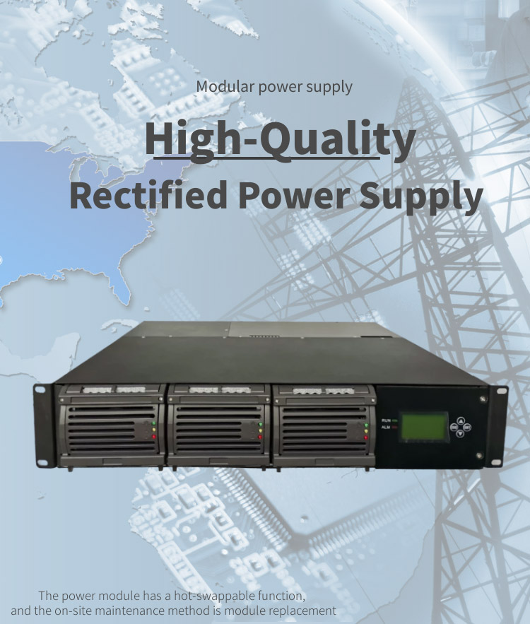 Rack Mount 24v/48v/110v/220v Reliable Modular Telecom Rectifier Telecom ...