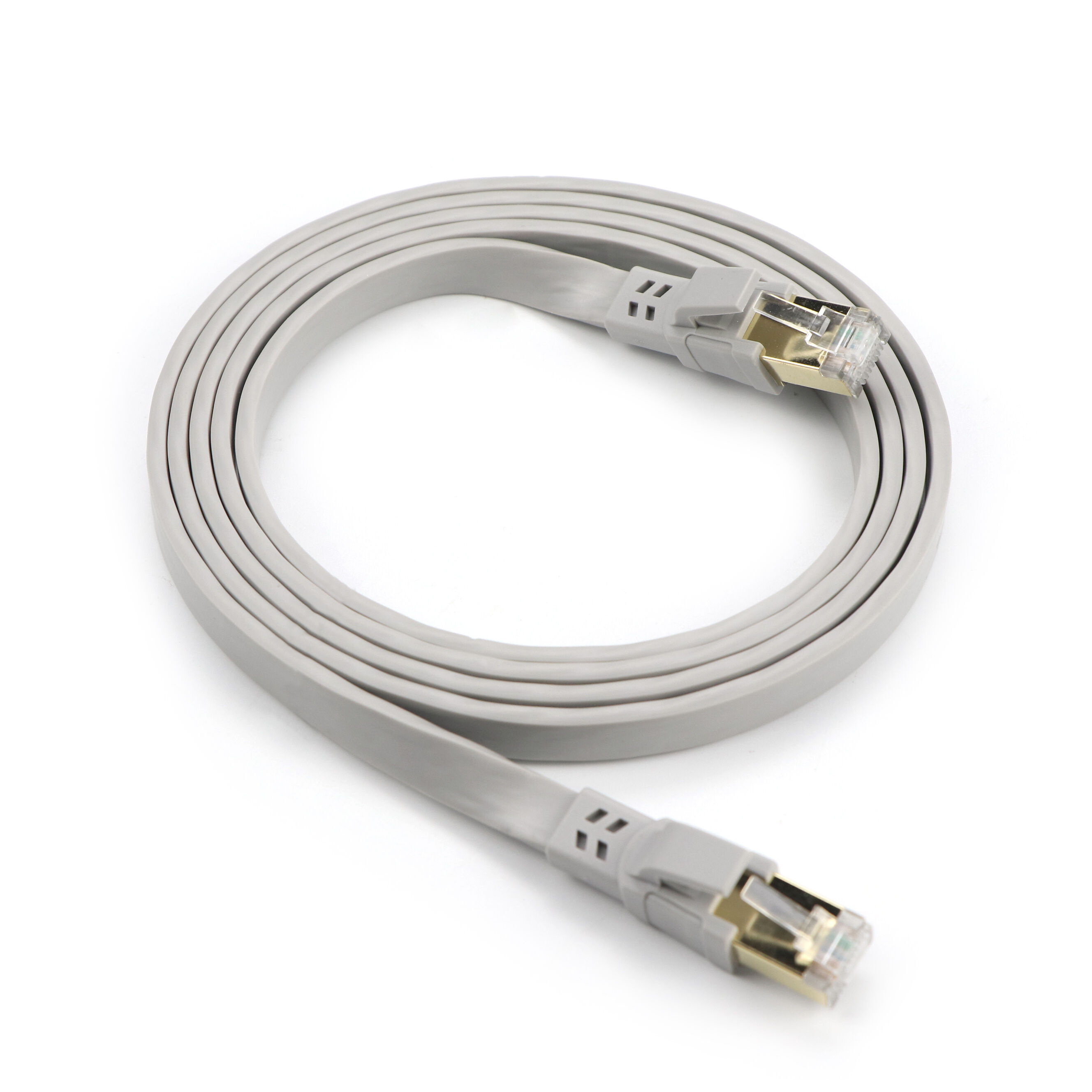 Bare Copper Flat Wire Patch Cord Network Cable Cat8 Sftp/sstp Ethernet ...