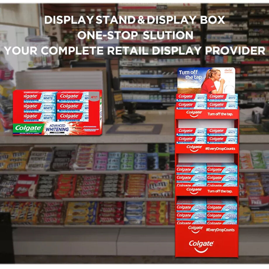 Retail Store Product Display Cardboard Countertop Food Display Box ...