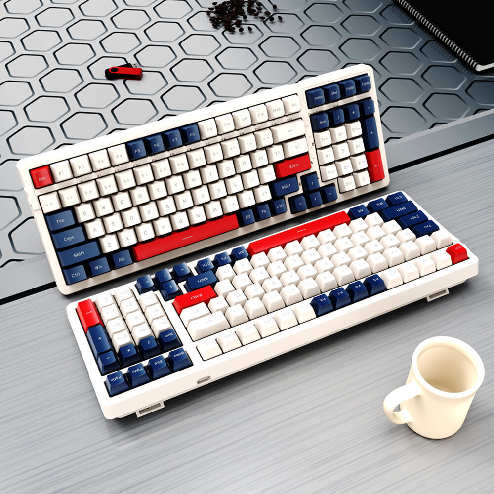 Factory Price 2.4ghz+bluetooth Wireless Mechanical Gaming Keyboard For ...