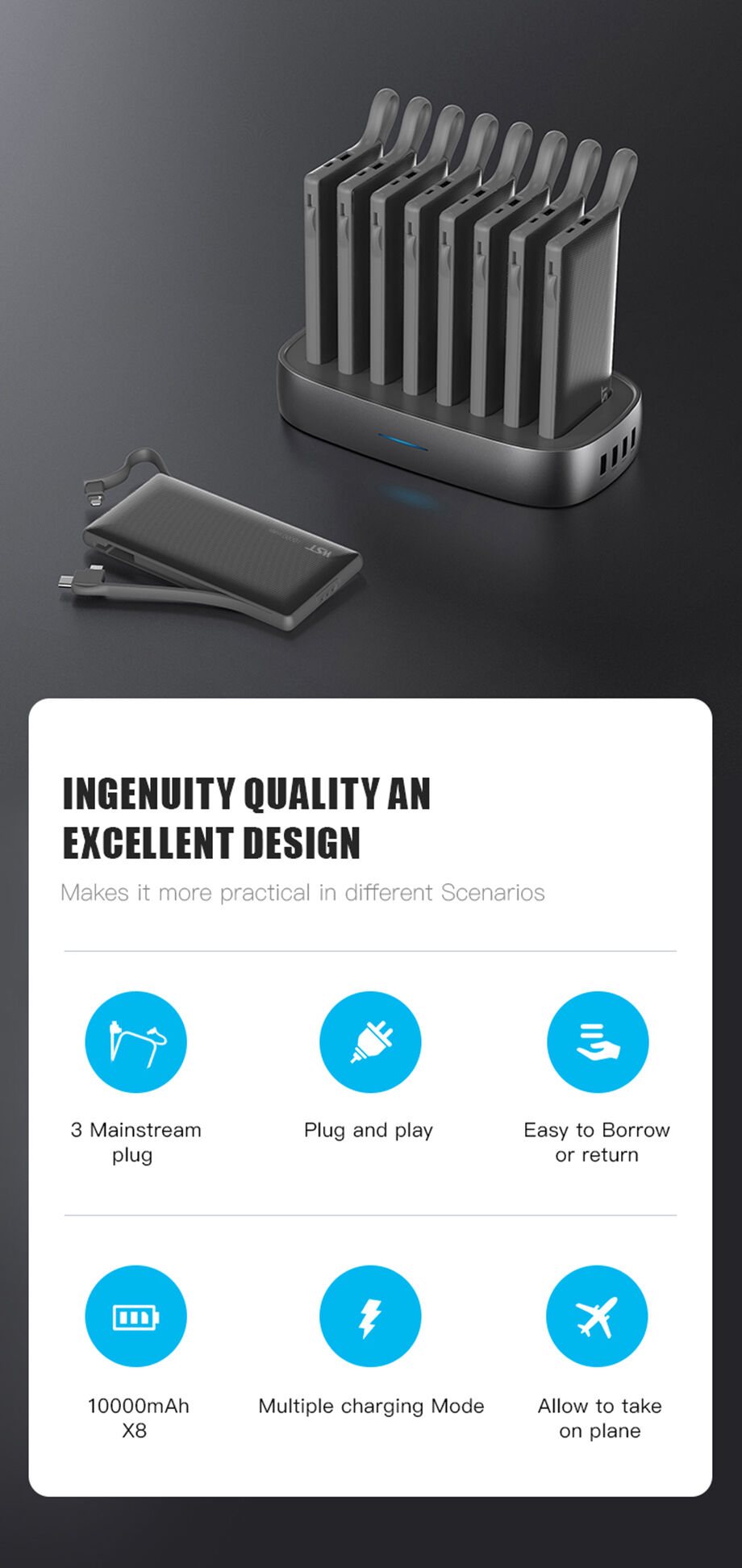 Buy Wholesale China Public Sharing Power Bank Multi Power Bank Station ...