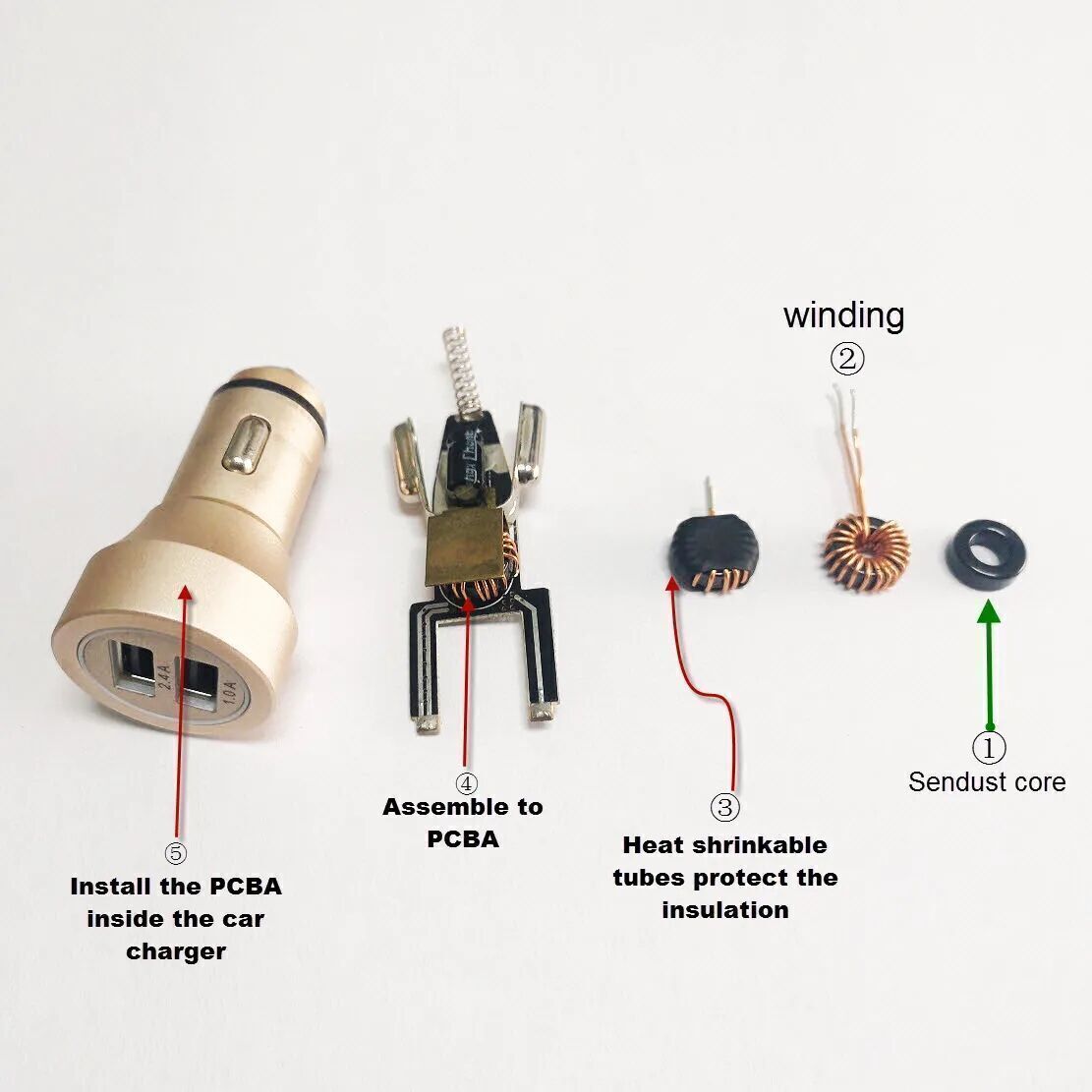 Oem Ferrite Magnet Transformer Iron Powder Core Sendust Core Soft ...