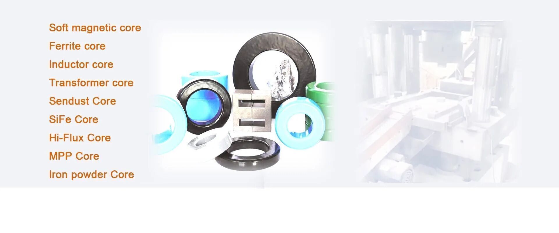 Oem Ferrite Magnet Transformer Iron Powder Core Sendust Core Soft ...