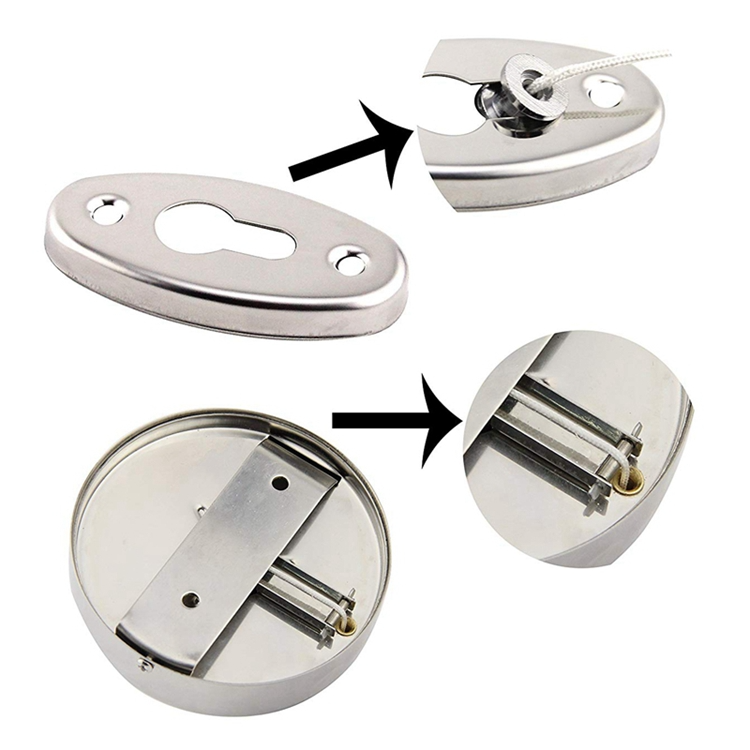 304 Stainless Steel 2.3m 7.5ft Long Wall Mounted Mirror Retractable ...