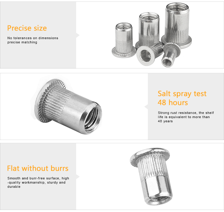 Buy Wholesale China Insert Steel Metal M3 M4 M5 M6 M7 M8 Flat Head Carbon Steel Stainless Steel ...