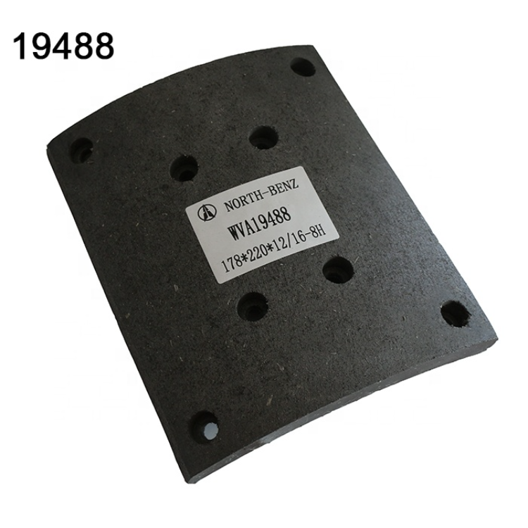 Asbestos Free Truck Brake Spare Parts Brake Lining Wva 19094 19037 ...