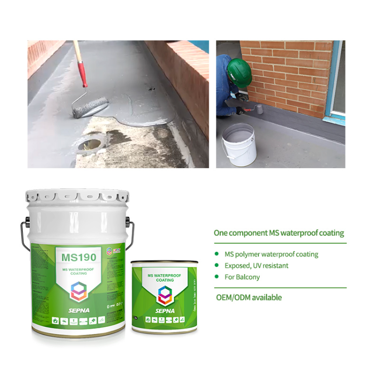 Ms190 Uv Resistance Single Component Polymer Modified Silane Waterproof ...