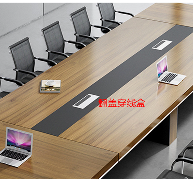 Meeting Room Multi-person Conference Table Simple Modern Office Desk And Chair Combination ...