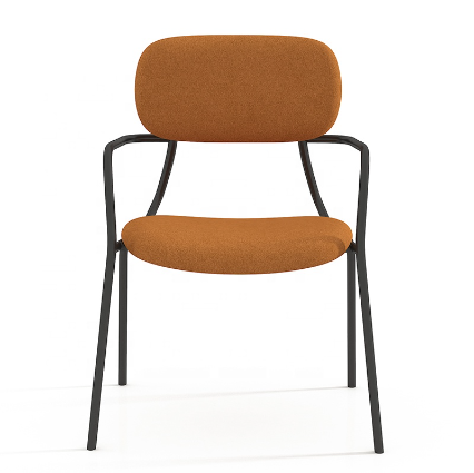 Elegant Visitor Chair Blue Fabric Office Meeting Chair Conference Chair ...