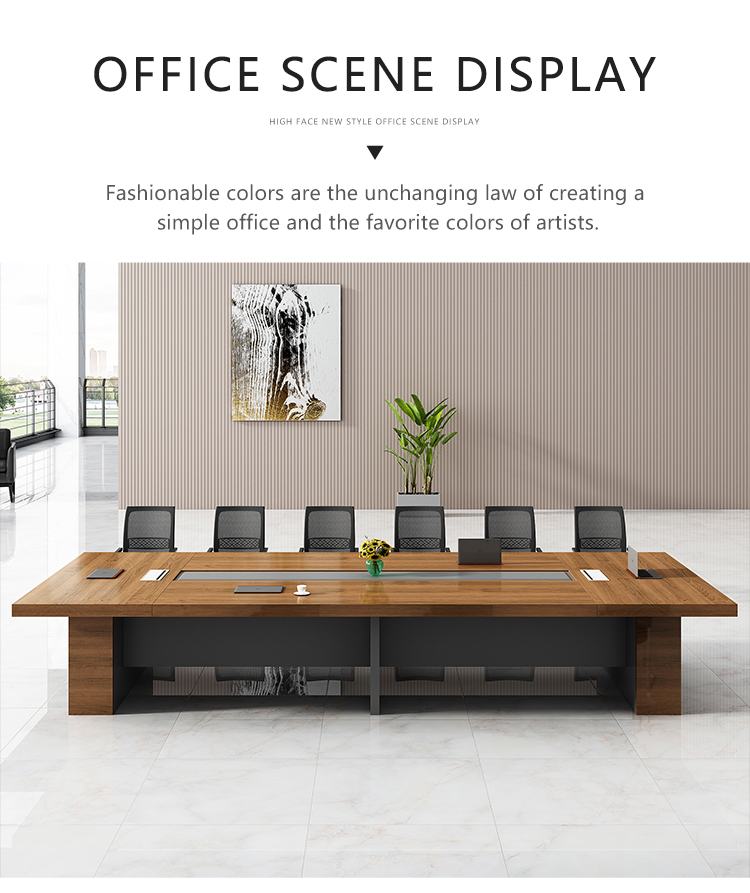 Hyz01 Office Furniture Desk 20 Person Office Meeting Room Conference ...