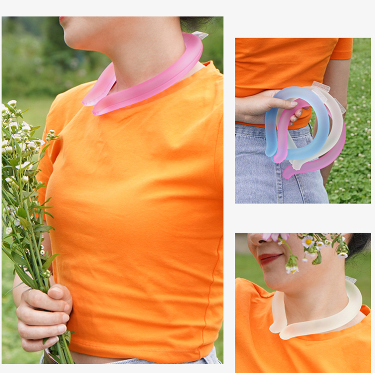 Reusable Japan Fashion Pcm Neck Cool Tube Ice Ring Neck Cooling Wrap ...