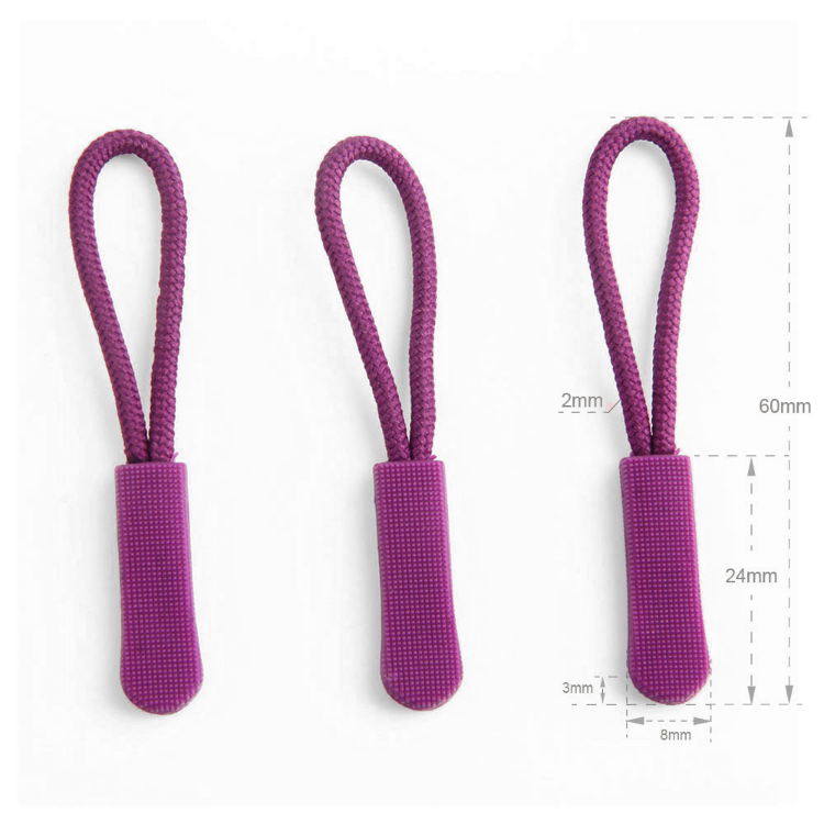 Wholesale Top Seller String Cord Colorful Bag Zip Head Slider Pvc ...