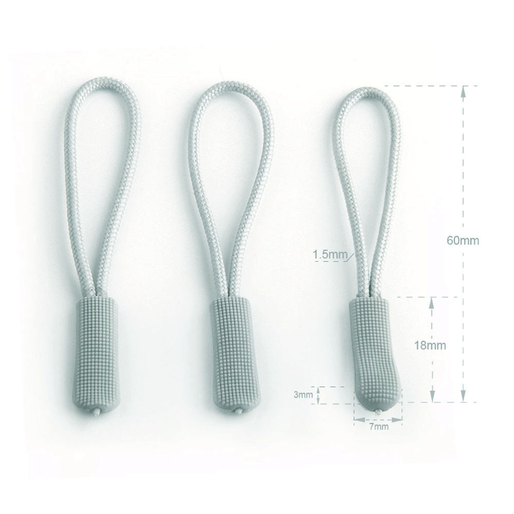 Wholesale Top Seller String Cord Colorful Bag Zip Head Slider Pvc ...