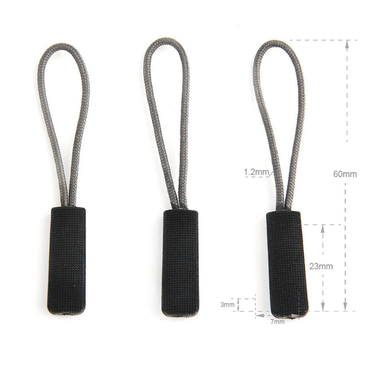 Wholesale Top Seller String Cord Colorful Bag Zip Head Slider Pvc ...