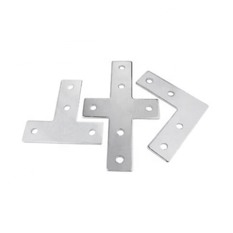 Metal Angle Plate Corner Brace Flat T Shape Repair Bracket For 20/30/40/45 Aluminum V Slot ...