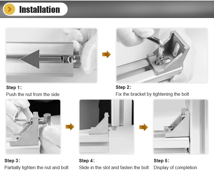 Buy China Wholesale Aluminum L Shape Brace Corner Joint Right Angle ...