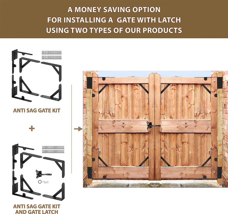 Anti Sag Gate Kit Heavy Duty Fence Gate Frame Kit Gate Corner Brace ...