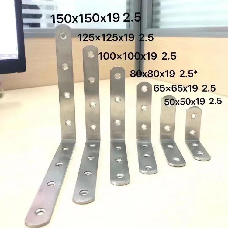 Custom Wall Mount Furniture Bracket Stainless Steel L-shape Solid Joint ...