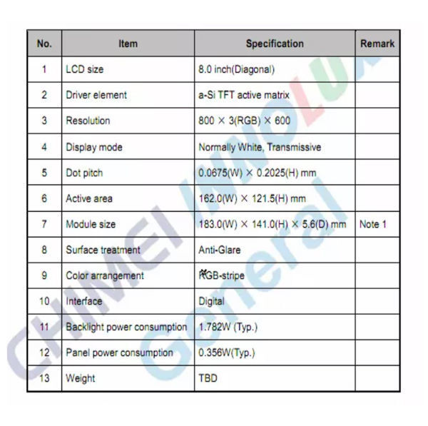 Buy Wholesale China 8-inch Capacitive Touch Lcd Display Assembly With ...