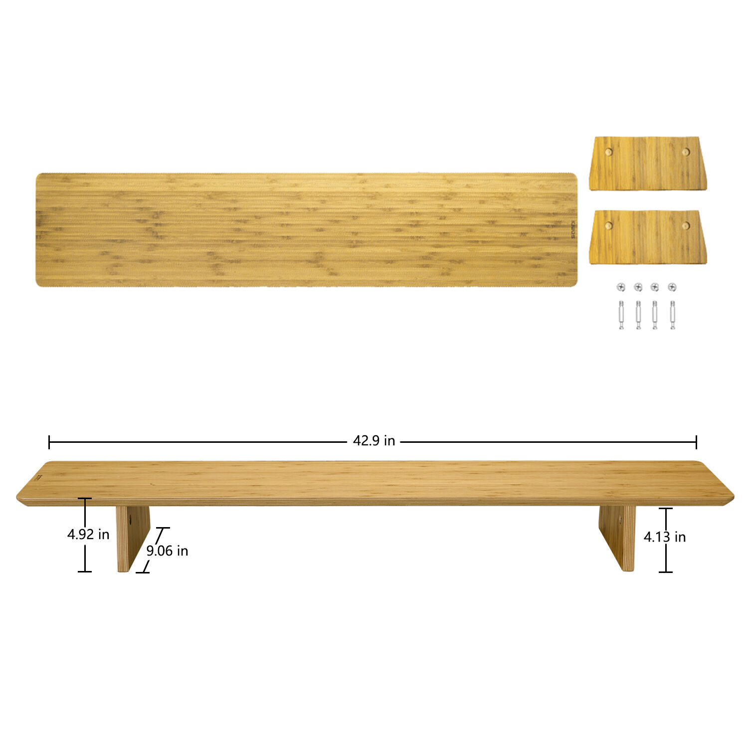 Buy Wholesale China Samdi Bamboo Dual Monitor Stand High Quality Long ...