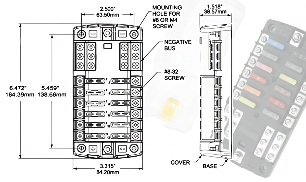 Buy Wholesale China 12 Way Blade Fuse Block Negative Bus Car Fuse Box ...
